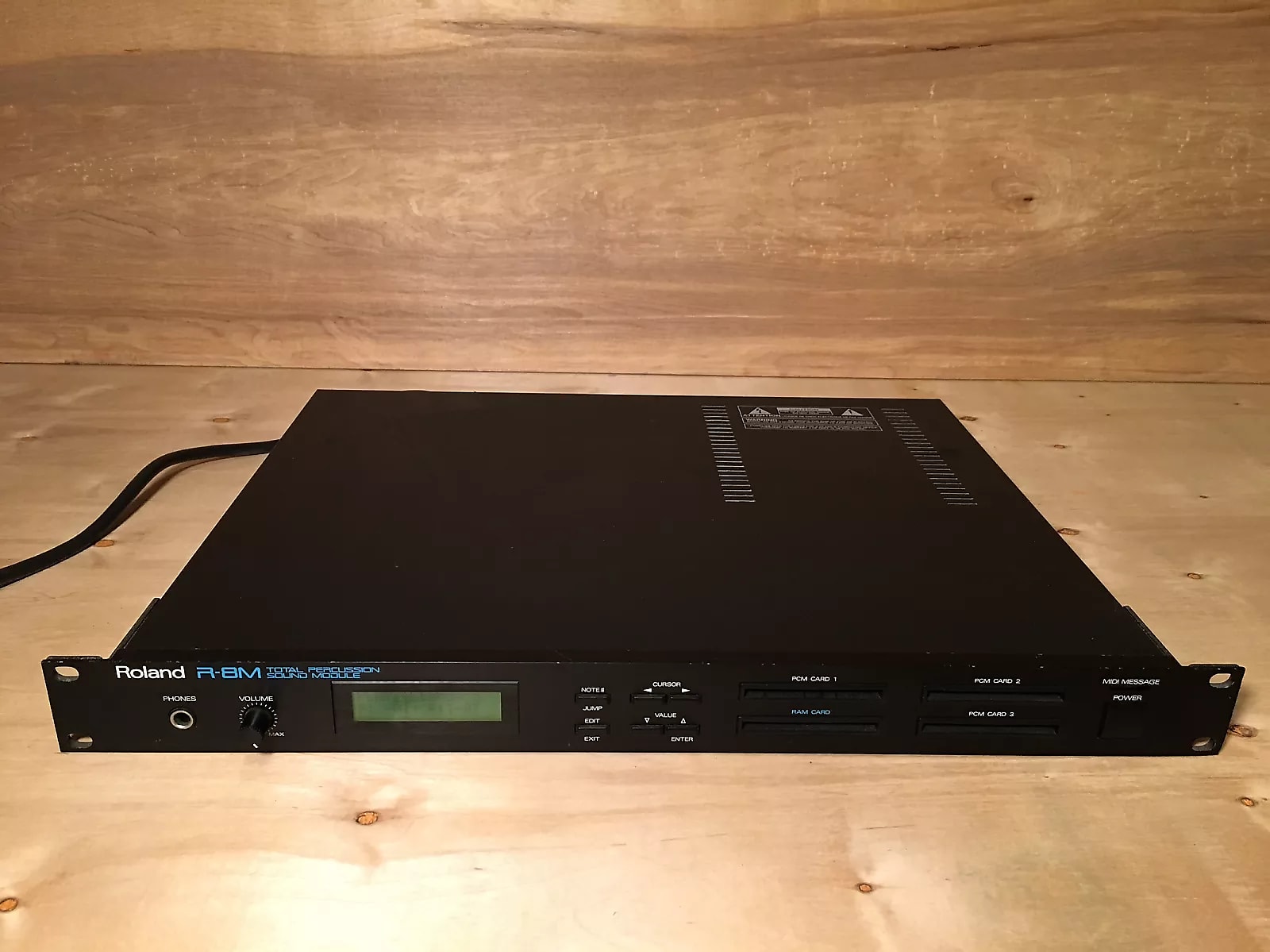 Roland R-8M Total Percussion Sound Module Black 1980s | Reverb