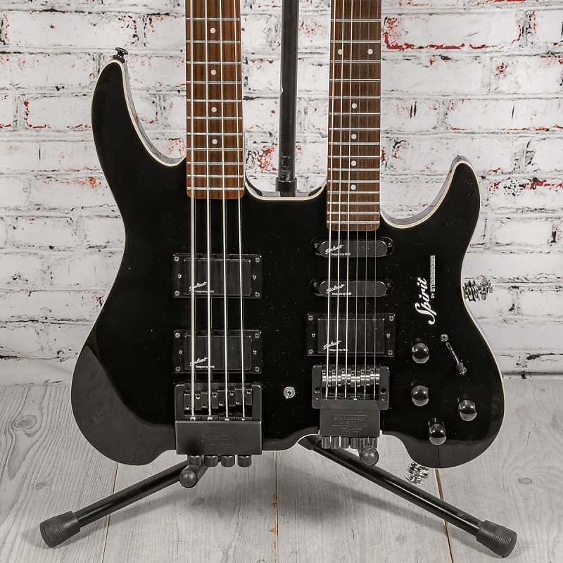Steinberger - Spirit - Double Neck Guitar/Bass, Black - x6475 | Reverb