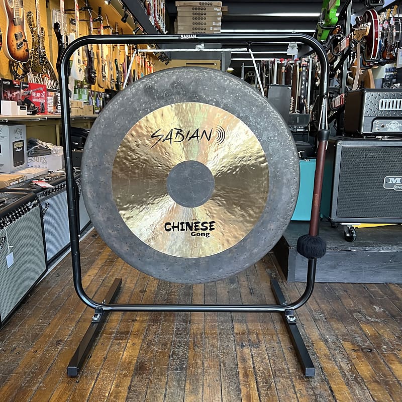 Sabian 34” Chinese Gong Late 2010s w/Sabian Gong Stand, | Reverb Sabian 34” Chinese Gong Late 2010s w/Sabian Gong Stand, | Reverb