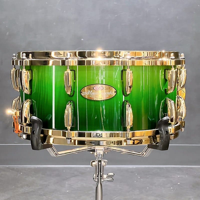 Pearl Masterworks Snare Drum 146.5 - Emerald Fade over | Reverb UK
