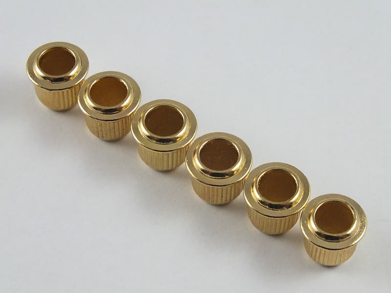 6 Gold Bushings Ferrules for Vintage Machine Heads 8.8mm | Reverb
