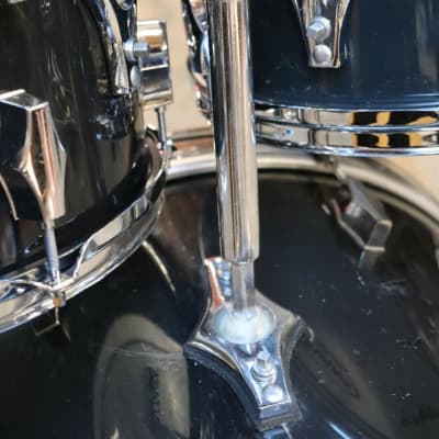 Fibes 4pc Acrylic Drum Set Black Vintage 1970's | Reverb