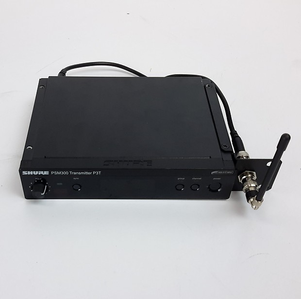 Shure PSM300 Transmitter P3T with rack ear antenna and power | Reverb