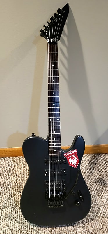 Guild Burnside Telecaster 1980s - Satin Black w/ TRS Floyd | Reverb