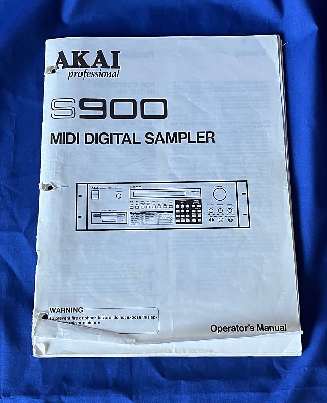 Akai S900 Manual & System Disk | Reverb