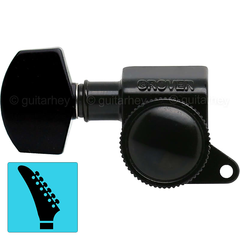 NEW Grover 505BCL6 LEFTY Mini Roto-Grip Locking 6 In line HEX | Reverb