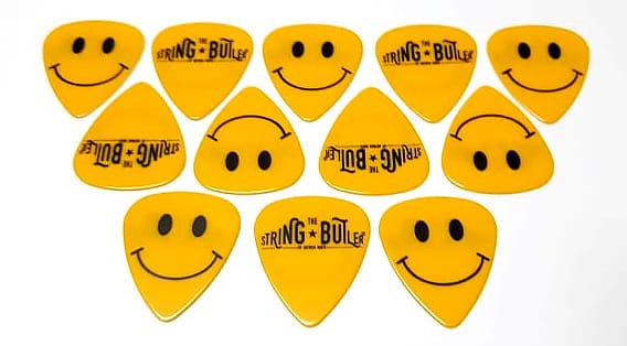 The String Butler® Smiley Plectrum Pack medium 0.72mm | Reverb