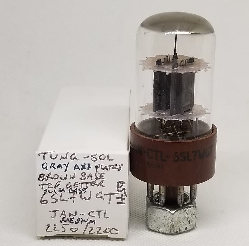 Tung-Sol JAN CTL Well Balanced (2.2%) Single 6SL7WGT NOS 6SL7 | Reverb