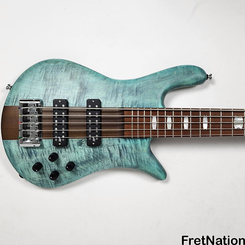Spector Euro RST 5-String Bass Turquoise Tide Maple Empress | Reverb