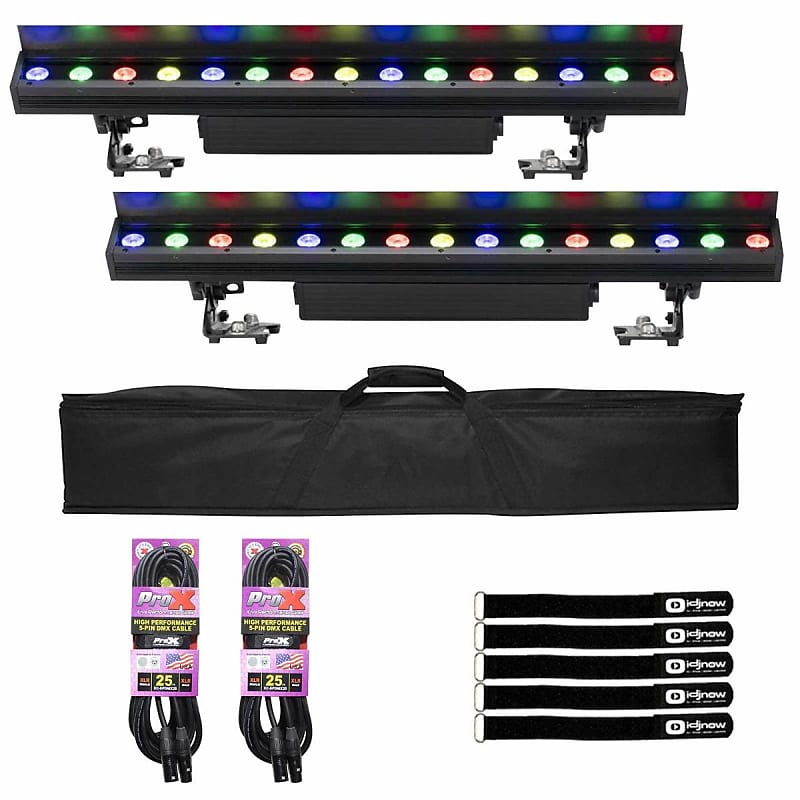 ADJ ENCORELB15IP Lime Par Linear LED Washes Pair with Bags | Reverb