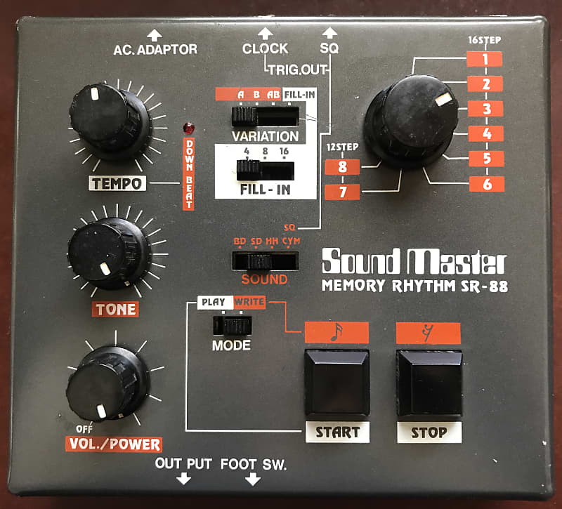 Sound Master Memory Rhythm SR-88 1981 Analog Programmable | Reverb