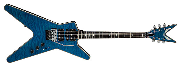 DEAN CUSTOM RUN ML #8 2013 TRANS BLUE WITH CASE AND | Reverb
