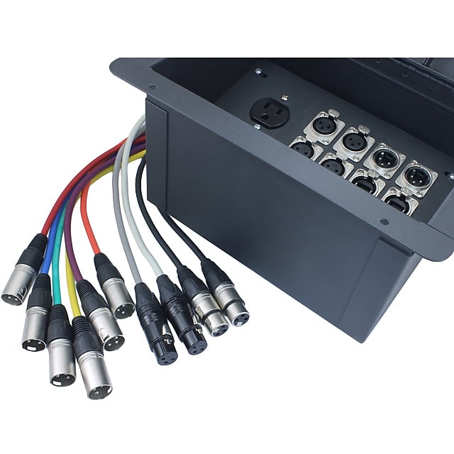 FBL12+AC Recessed Floor Box With 6 XLR Female, 2 XLR Male, 2 | Reverb