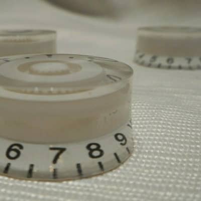 4 New White Speed Knobs for Gibson Guitar or Others | Reverb