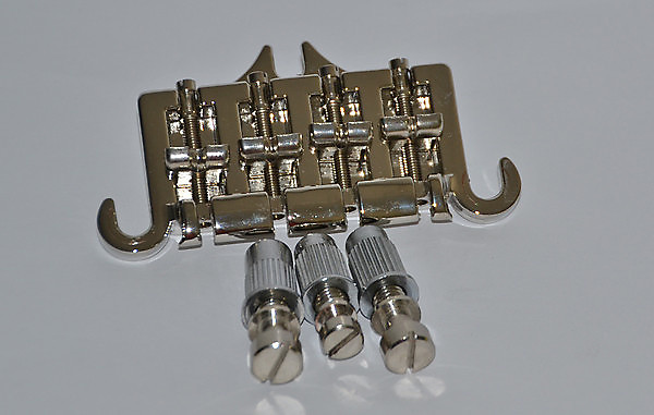 Epiphone Three Point Bass Guitar Bridge, Chrome Thunderbird | Reverb