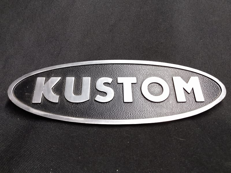 Kustom Emblem Logo 2000s Steel | Reverb
