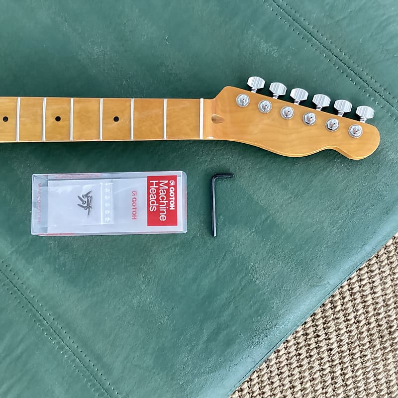 China Telecaster neck 22 frets Gotoh machine heads | Reverb