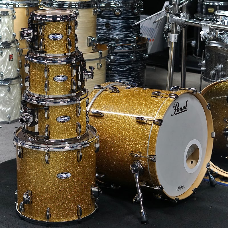 Pearl Masters Maple Complete - Bombay Gold Sparkle - | Reverb