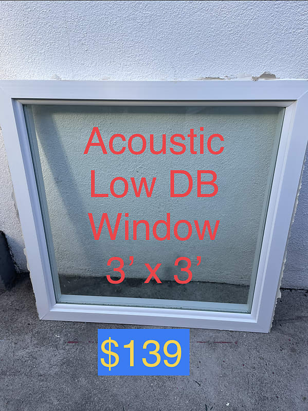 Vocal Booth Window / Acoustic Window / Sound Proof Studio | Reverb