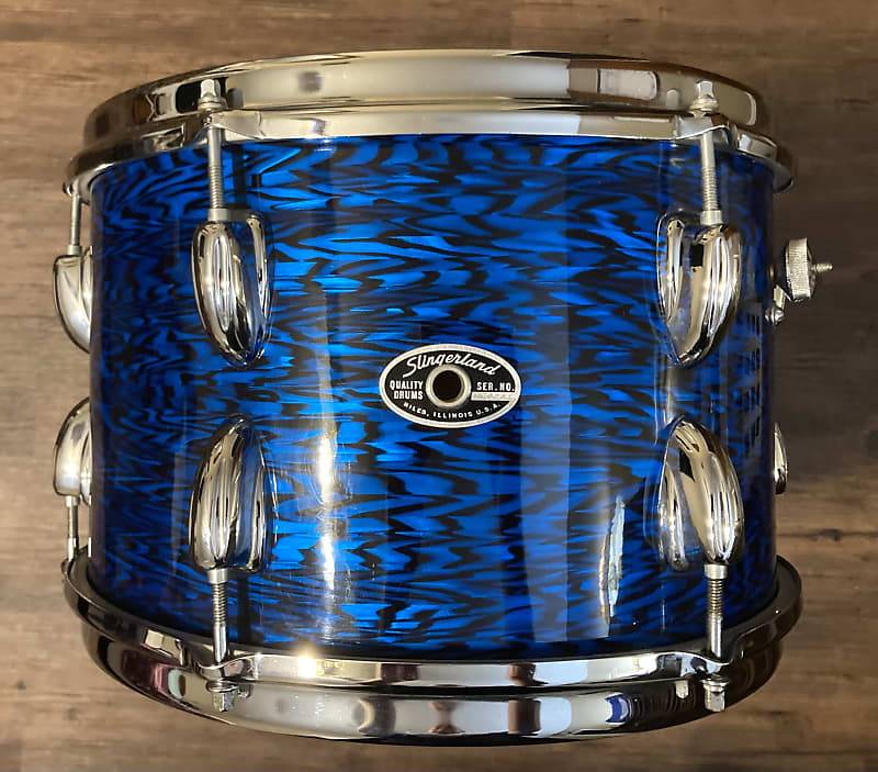 Slingerland 8x12 Blue agate Sine Tom mid 60’s early 70’s | Reverb