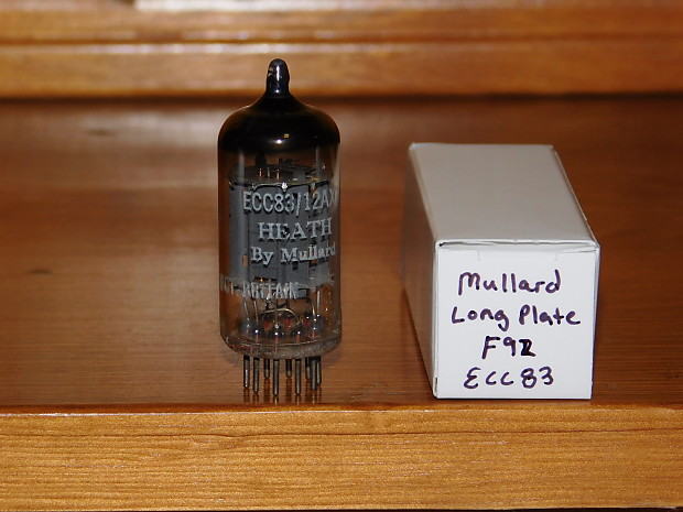 Mullard Heath Long Plate ECC83 12AX7 F92 Balanced, Amplitrex | Reverb