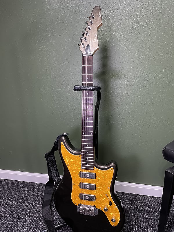 Schecter Hellcat Black and yellow | Reverb