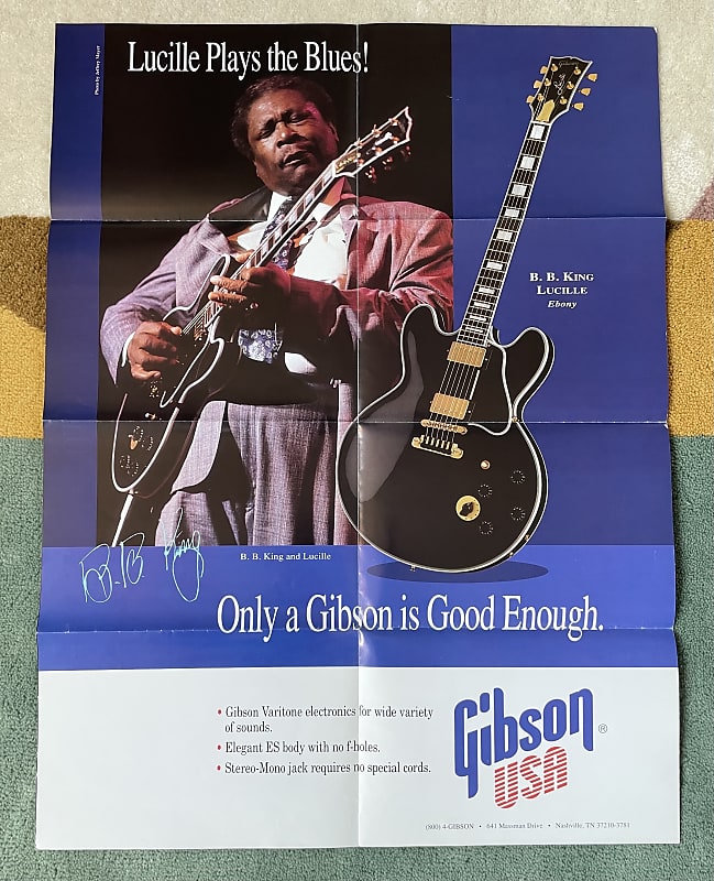 Gibson ES collection poster 1993 | Reverb