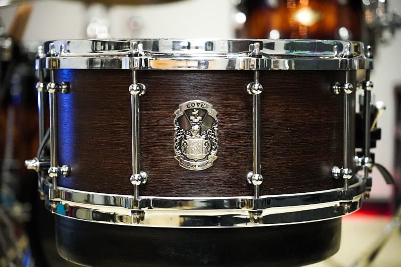 Love Custom Snare Drum 14" x 6.5" African Redwood Shell | Reverb