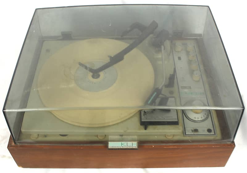 Vintage KLH Model Twenty-Four Turntable with Dustcover | Reverb