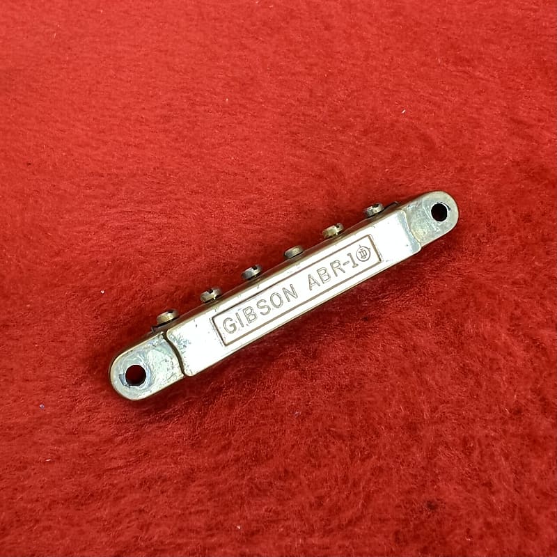 Gibson ABR-1 wire bridge c 1960 Gold original vintage USA Les | Reverb