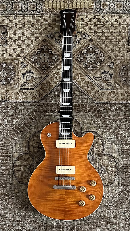 Eastman SB56/TV-AMB Electric Guitar Truetone Vintage Gloss w/ | Reverb