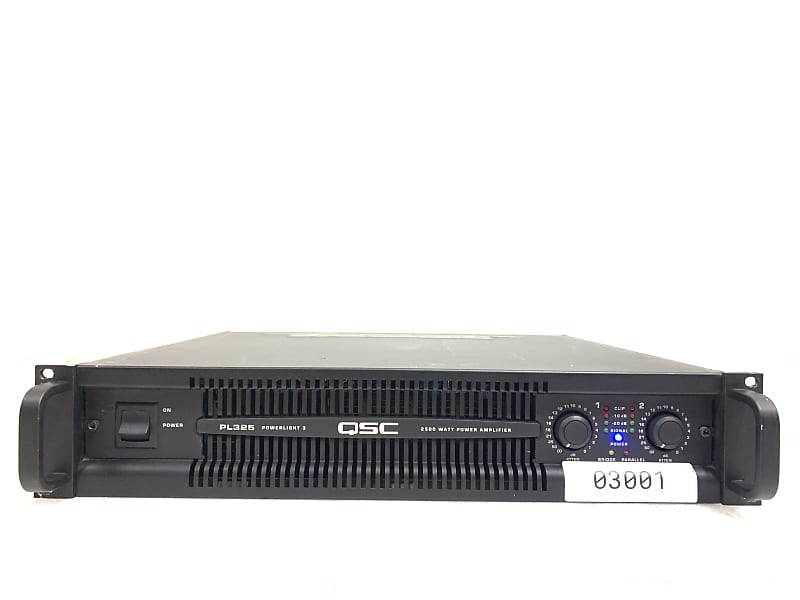 QSC PL325 PowerLight 3 Series 2500W Power Amplifier #03001 | Reverb