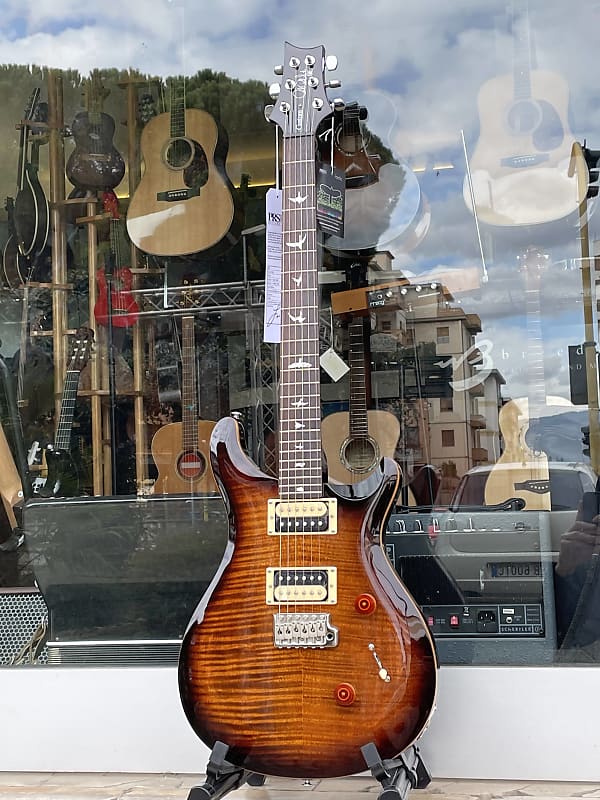PRS SE Custom 24 Black Gold Burst | Reverb