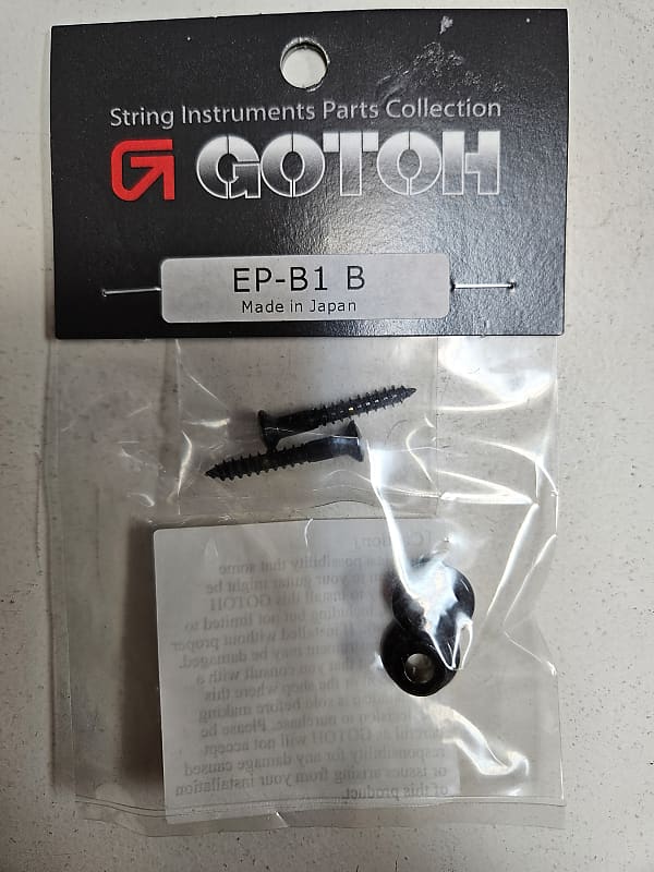 Gotoh Gibson-Style Strap Buttons - Black | Reverb