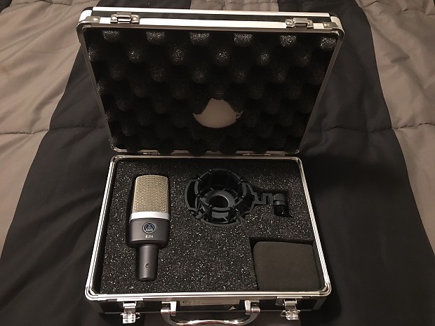 AKG C214 2016 w/ Shock Mount, Wind Screen, & Case | Reverb
