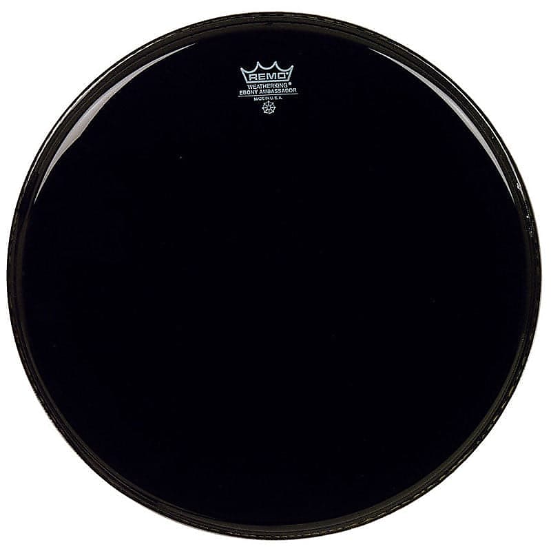 Remo Ebony Emperor 18" Drum Head | Reverb