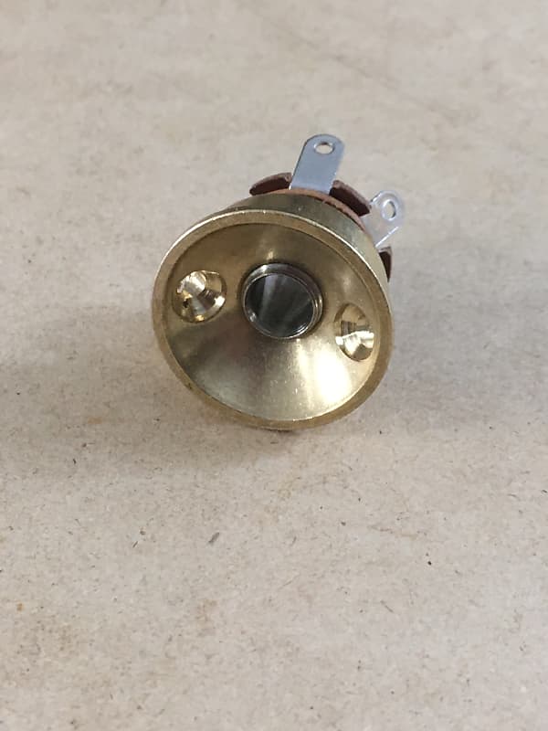 Gold Relic Tele Electro Socket Output Jack Cup Guitar Tele | Reverb