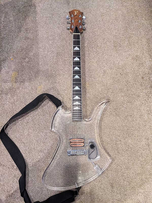 Fernandes Hide signature MG-85C acrylic Mockingbird 2000s - | Reverb