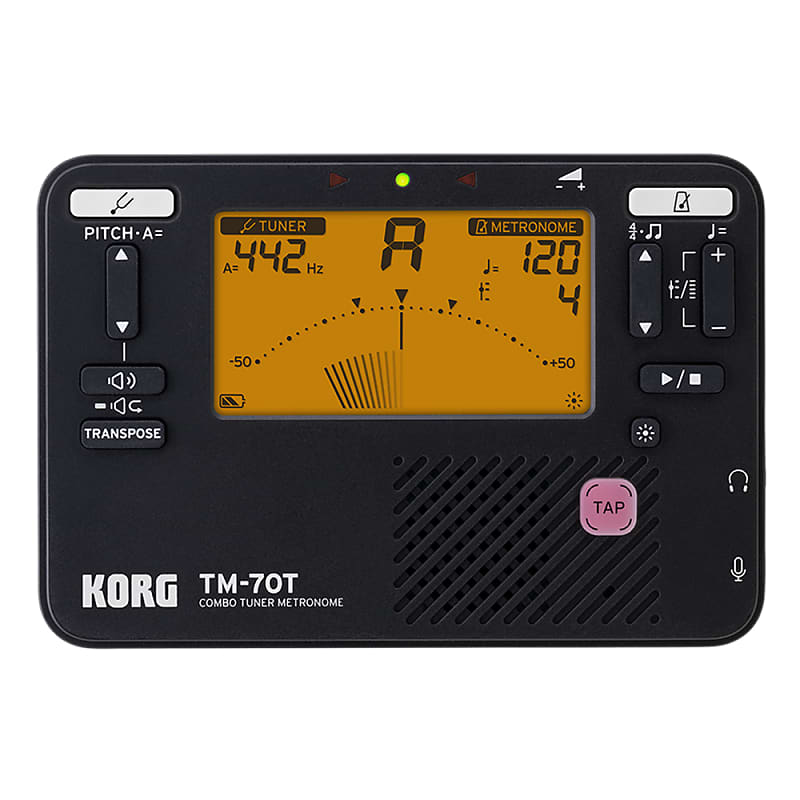 Korg TM-70T Compact Tuner & Metronome witth LCD and Transpose | Reverb