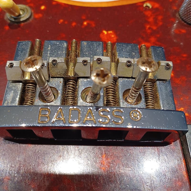Leo Quan badass bass bridge 1970s - chrome with screws Free | Reverb