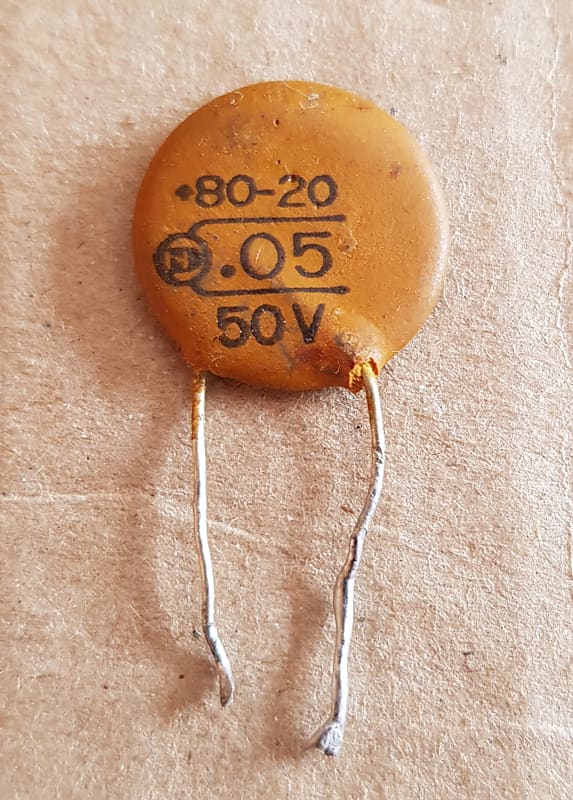 Fender Original Vintage Tone Cap Period 1964 1965 1966 | Reverb