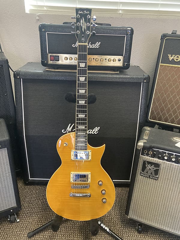 Harley Benton SC-Custom II Lemon Flame 2020's - Lemon Flame | Reverb