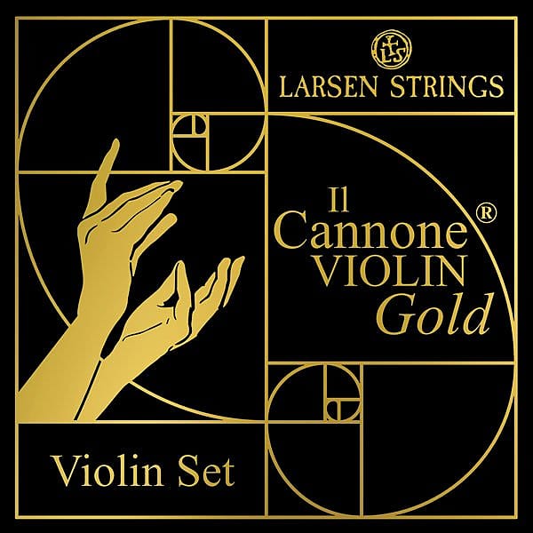Larsen Il Cannone Gold Violin Medium Tension String Set - 4/4 | Reverb