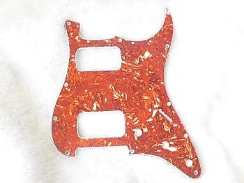 Strat HH pickguard,Red Tortoise Shell,for Fender body custom | Reverb