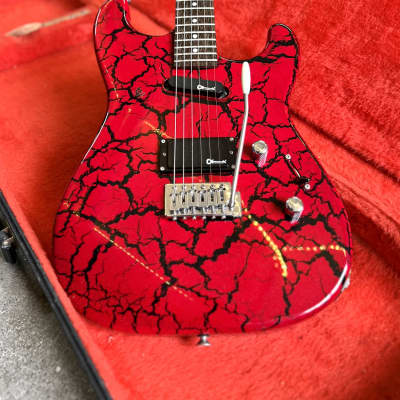Jackson Charvel Charvette c 1986 - Red crackle | Reverb Australia