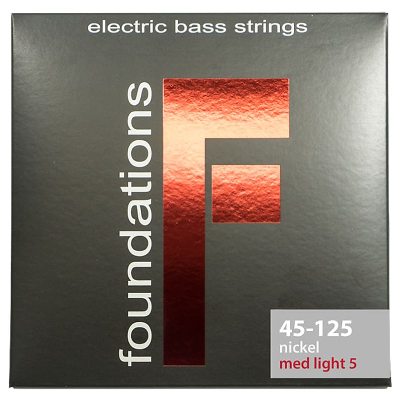Sit Strings Fn545125l Foundations Light 5 String Nickel Bass Reverb