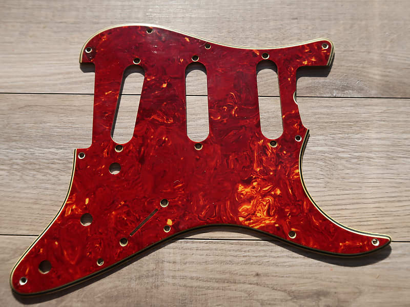 60's Fender Stratocaster Pickguard Relic Aged 63 . 64 71 | Reverb