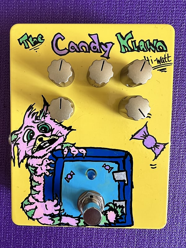 The Candy Klawn by Pedalove, a Hiwatt overdrive! Handpainted, | Reverb