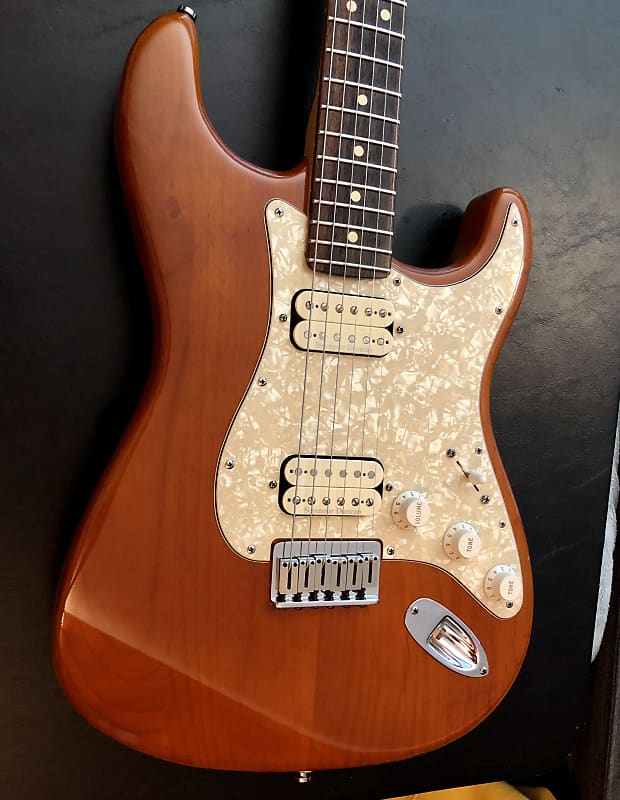 Fender American Double Fat Stratocaster 2001 Natural Amber | Reverb