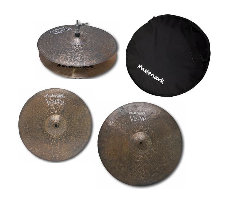Masterwork Verve Cymbal Pack Box Set (14HH-16CRS-20R+Bag) | Reverb